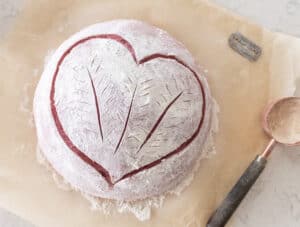 Perfect Pink Sourdough Bread made with Beetroot Powder - Hopewell Heights