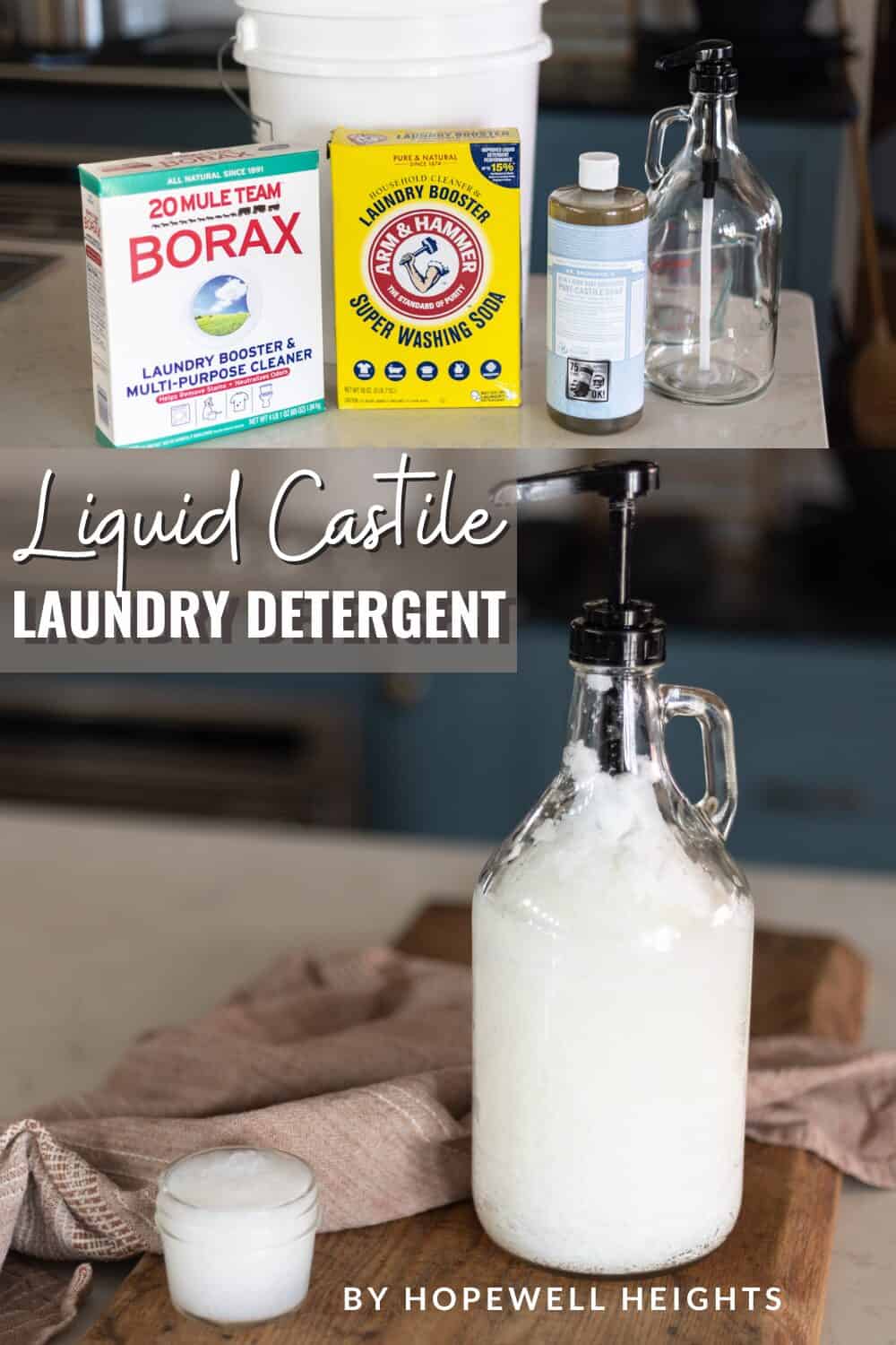 Easy, Natural Homemade Liquid Laundry Detergent Recipe - Hopewell Heights