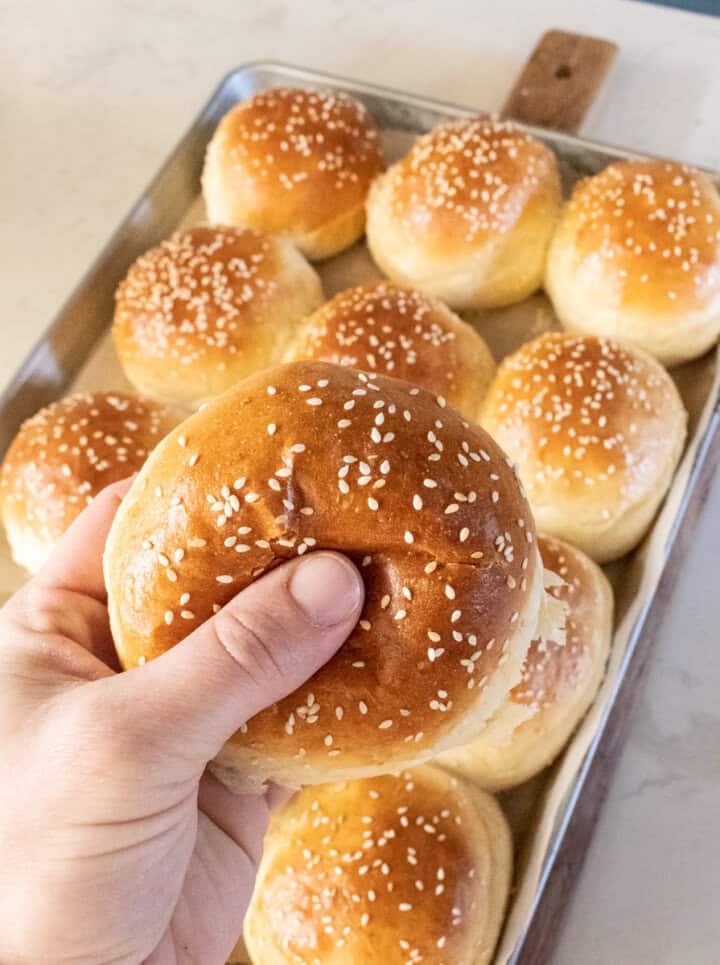 How to Make Super Soft Burger Buns - Homemade Recipe - Hopewell Heights