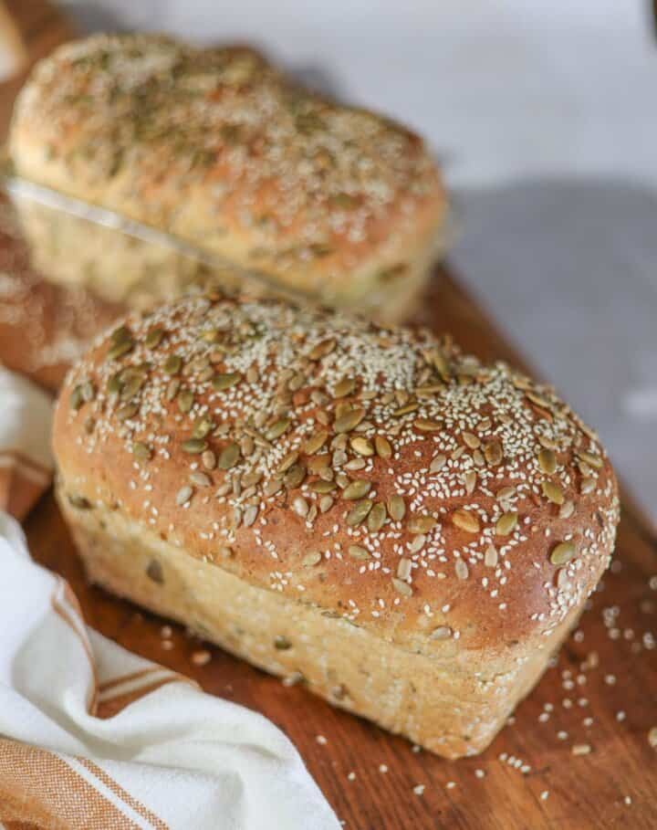 Easy Seeded Sourdough Sandwich Bread Recipe - Hopewell Heights